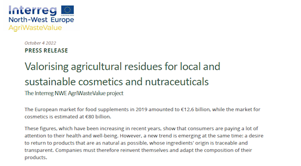 Press release for the final event | Interreg NWE